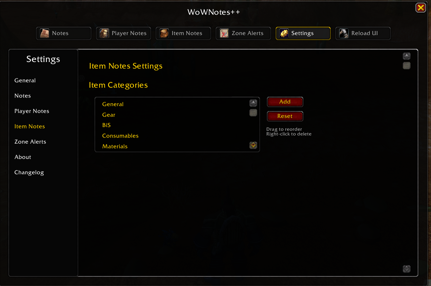 WoWNotes++